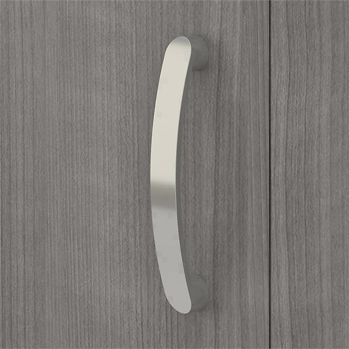 Bush Business Furniture Universal 5 Piece Modular Garage Storage Set with Floor and Wall Cabinets, Platinum Gray