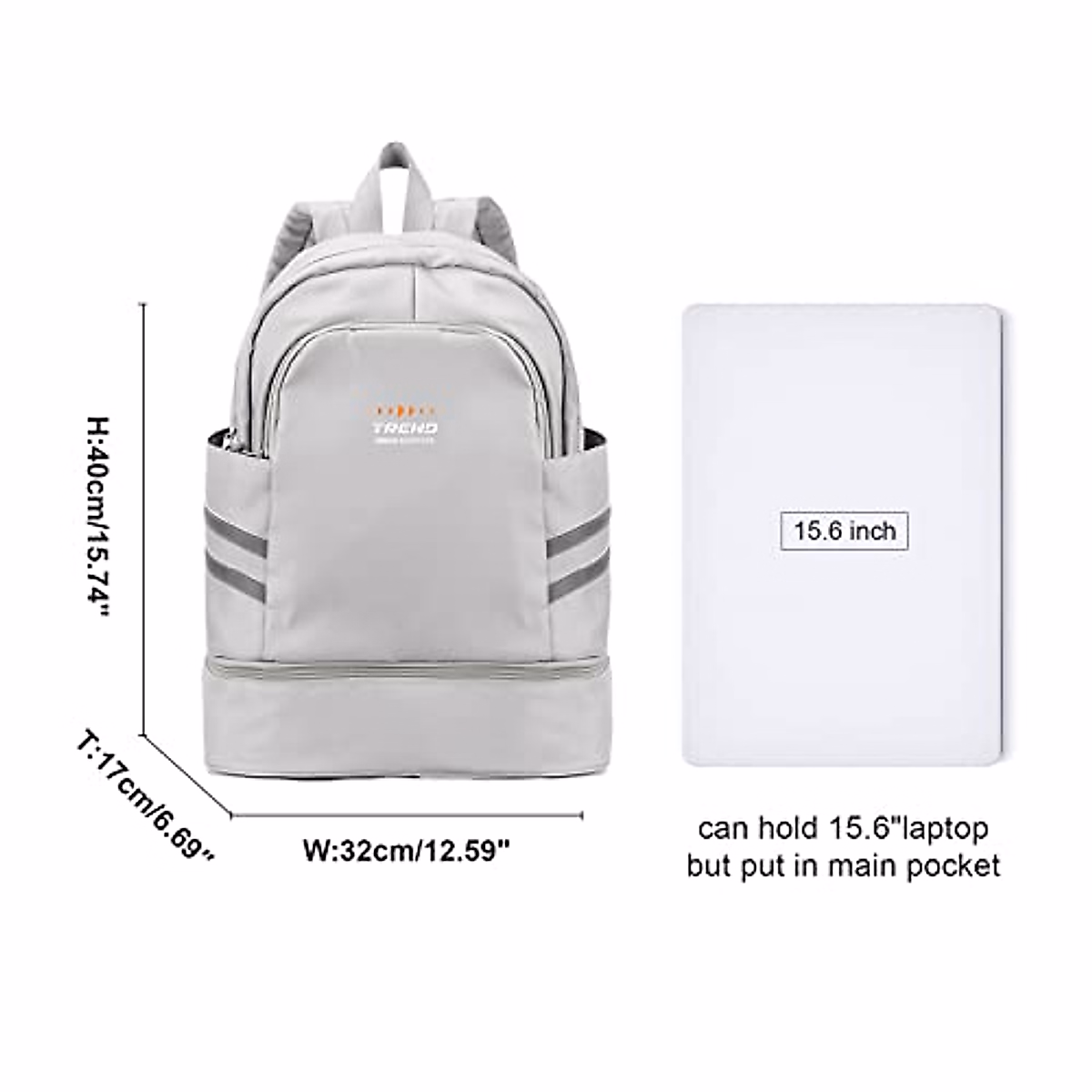 Gym Backpack for Women with Shoes Compartment & Wet Pocket, Large Women Travel Backpack Water Resistant, Sports Swimming Backpack Gym Bag