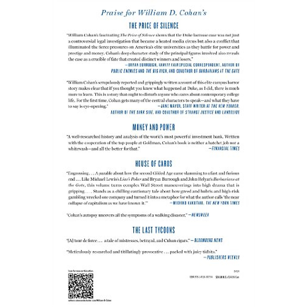 The Price of Silence: The Duke Lacrosse Scandal, the Power of the Elite, and the Corruption of Our Great Universities