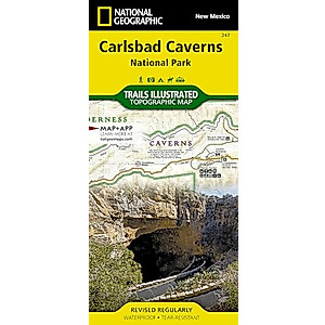 Carlsbad Caverns National Park Map (National Geographic Trails Illustrated Map, 247)