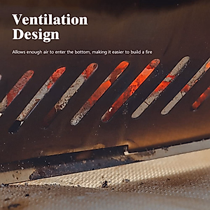 Pureasy Portable Camping grill,portable fire pit for camping,Outdoor campfire grill cooking for picnics fire pit,Stainless steel Assemblable Removable stove with grill mesh