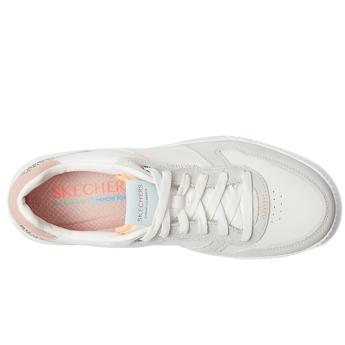 Skechers Women's Jade-Feline Instinct Sneaker, Natural/Mulit, 9.5