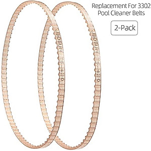Pool Cleaner Drive Belts Replacement - for Aquabot Parts 3302 A3302PK Pool Cleaner Belts - 2 Pack