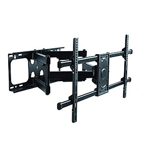 Premium Mount - Heavy Duty Dual Arm Articulating TV Wall Mount Bracket for LG OLED83C2PUA 83" C2 Smart OLED evo 4K UHD TV Tilt & Swivel with Reduced Glare - Buy Smart!