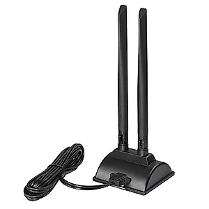 Bingfu 4G LTE Antenna 6dBi Magnetic Base MIMO TS9 Antenna Compatible with Verizon AT&T T-Mobile Sprint 4G LTE Mobile Hotspot MiFi Router Cellular Mobile Broadband Modem USB Modem Dongle Adapter