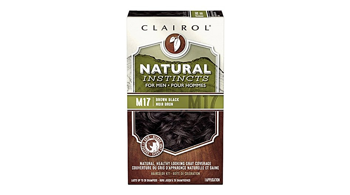 Clairol Natural Instincts Semi-Permanent Hair Dye for Men - Fast Gray ...