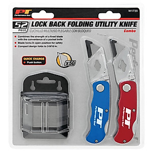 Performance Tool W1720 52-Piece Folding Utility Knife Set