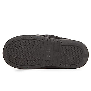 Lucky Brand Boy's Micro-Suede Moccasin Loafer Slippers with Plaid Lining