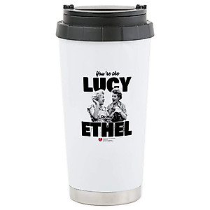 CafePress Lucy To My Ethel 16 Oz Stainless Steel Travel Mug Stainless Steel Travel Mug, Insulated 20 oz. Coffee Tumbler