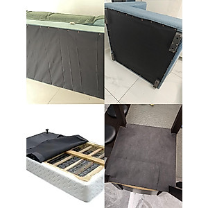 YLM1991 Upholstery Black Cambric Dust Cover Fabric Replacement 62" x 118"(Fire Retardant Dust Cover Fabric 3yds)