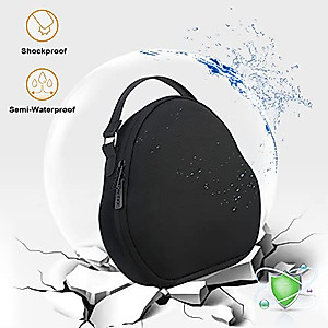 Canboc Airpods Max Case for Apple AirPods Max Wireless Over-Ear Headphones, Hard Carrying Travel Smart Headphones Case, Extra Space fits Cable, Charger, Upgrade-Black(Fabric)