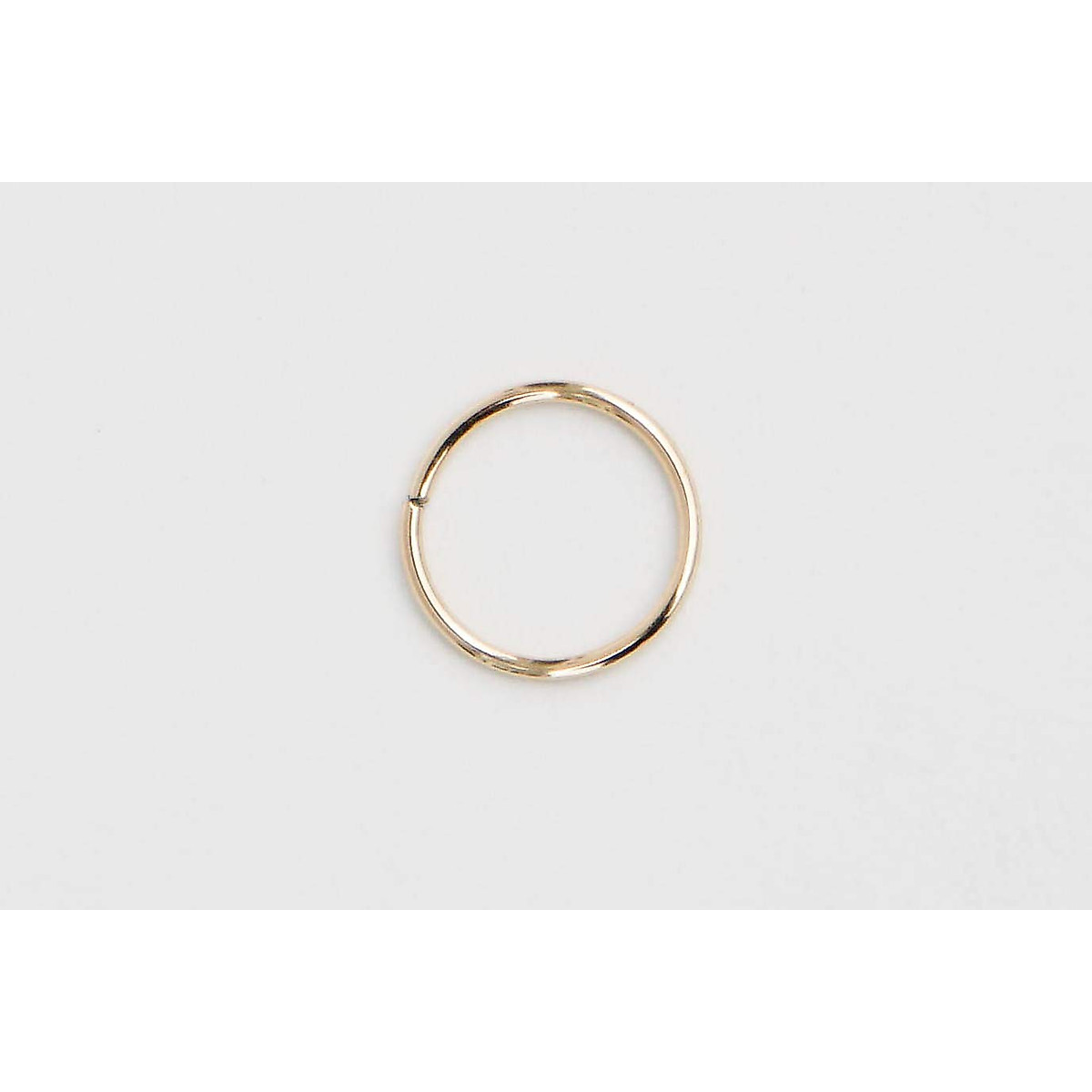 22g 7mm 14k Solid Gold Snug Fitting Nose Ring Hoop 22 Gauge Piercing Jewelry