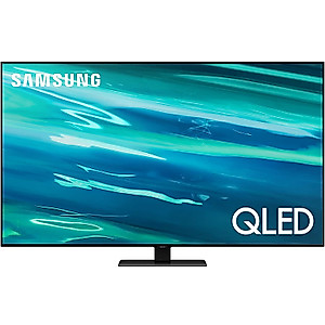 SAMSUNG 55-Inch Class QLED 4K UHD Q80A Series Direct Full Array Quantum HDR 12x, 6 - 2.2.2CH 60W Speakers, Object Tracking Sound, Smart TV with Alexa Built-In (QN55Q80AAFXZA, 2021 Model)