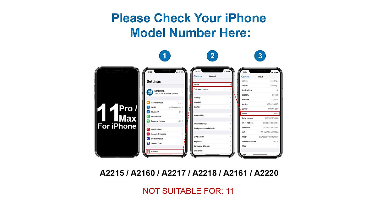 Buy MMOBIEL SIM Card Tray for iPhone 11 Pro & Max Replacement