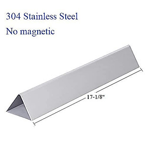 GasSaf 17 inch Flavorizer Bars Replace for Weber 66033, Genesis II E-410, S-410, Genesis II LX E-440, S-440 Gas Grills, 304 Stainless Steel Flavor Bars Replacement for Weber 66796/66030(7-Pack)