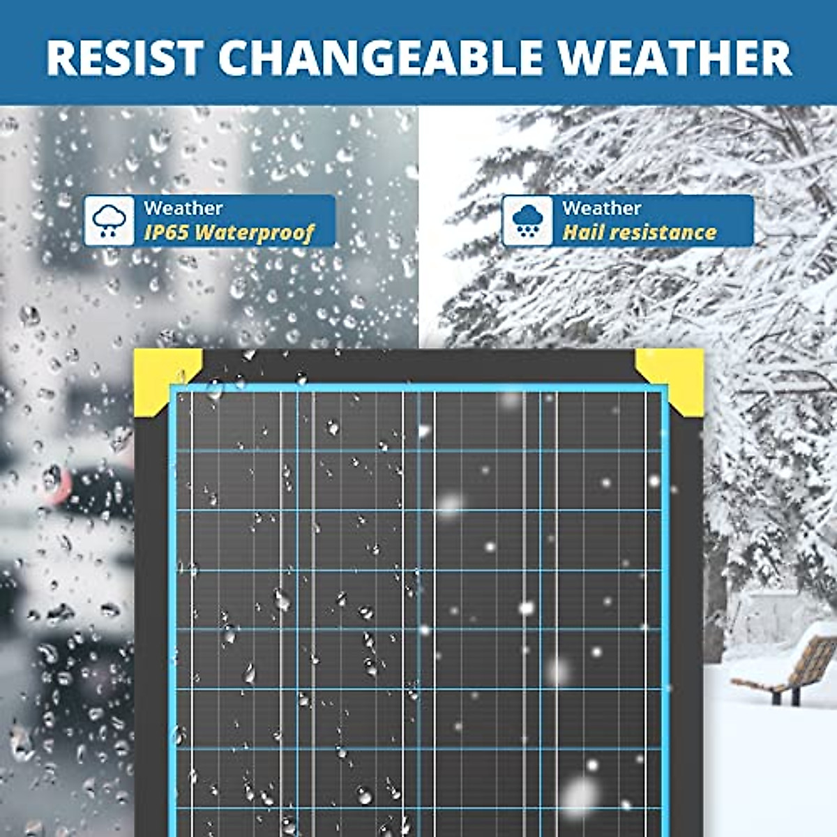 Voltset 20W 12V Solar Panel Kit, Solar Battery Trickle Charger Maintainer with MPPT Solar Charge Controller, Extension Cable Clips O-Ring Terminal & Adjustable Mount Bracket for Car Motorcycle Marine