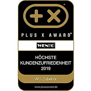 WENKO 22249100 Swing Cover bin, 14 x 14 x 21 cm, Grey