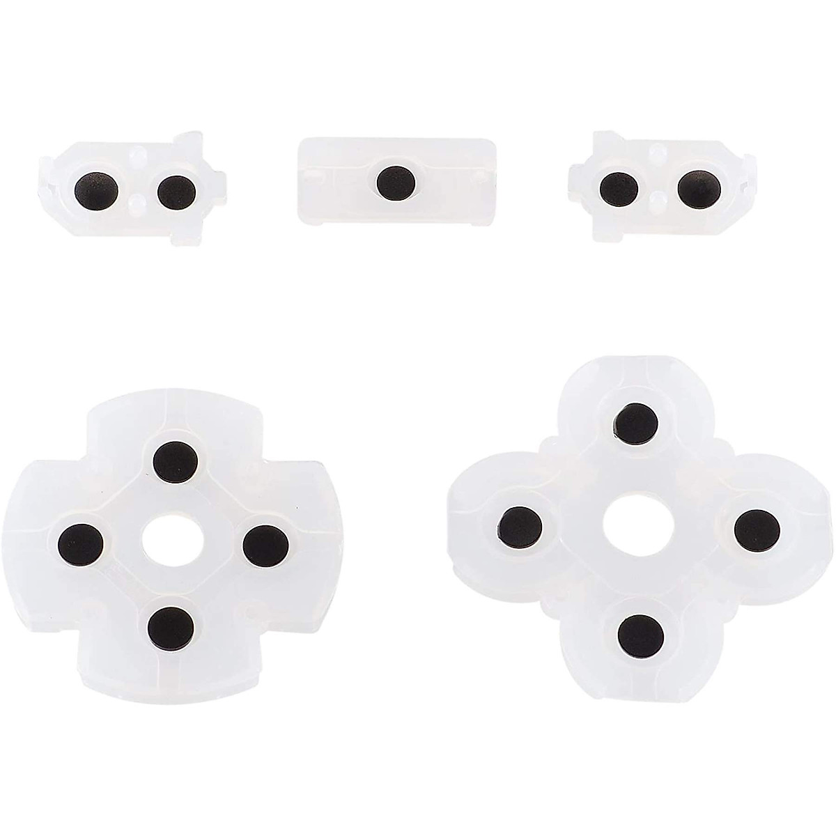 eXtremeRate 2 pcs Conductive Film Keypad Ribbon Cable Silicone Adhesive Conductive Pad Kits for PS4 Pro JDM-040 - Screwdriver Tools Included