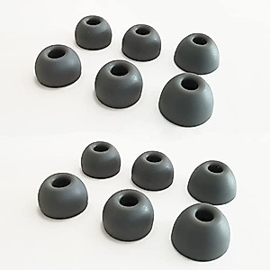 Luckvan Silicone Earbuds Tips for Beats Fit Pro/Beats Studio Buds Ear Tips Replacement for Beats Earbuds 6 Pairs LMS Gray