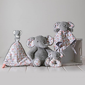 Mary Meyer Stuffed Animal Security Blanket, 13-Inches, Grey Kalahari Elephant