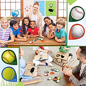 90 Pieces Pumpkin Classroom Bulletin Board Decorations Cutouts Farmhouse Pumpkin Home Accents Halloween Thanksgiving Fall Autumn Pumpkins Bulletin Board Accents with Glue Point Dots (Sports Style)