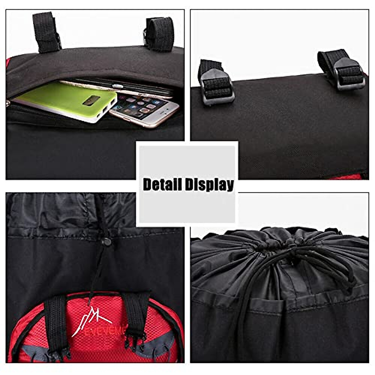 Lightweight Hiking Backpack, Camping 80Liters waterproof Outdoor Sport Daypack Travel Bag for Climbing Touring (Blue), 30'' x 14.6'' x 7.9''