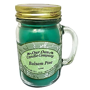 Our Own Candle Company Balsam Pine Scented 13 Ounce Mason Jar Candle
