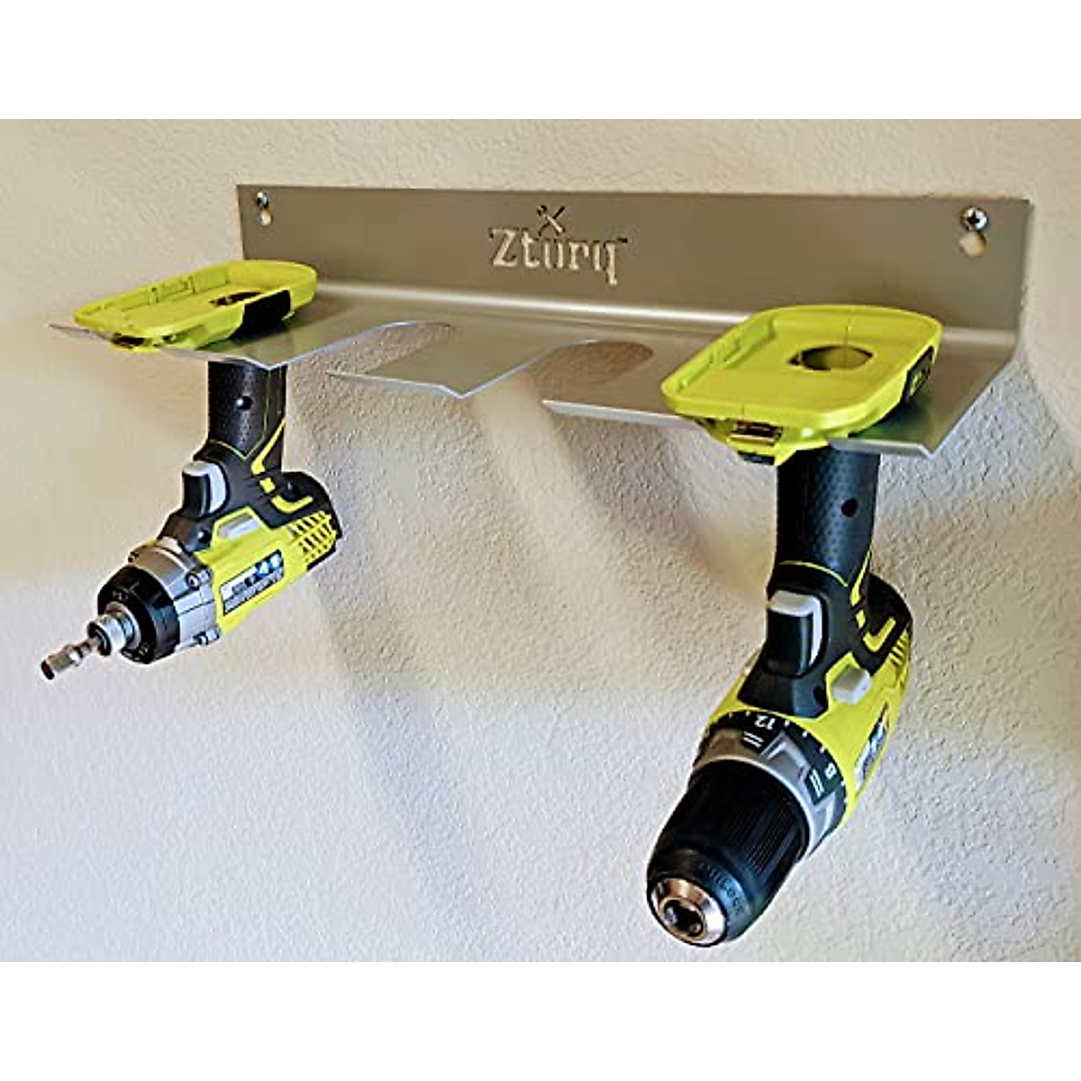 Ztorq Cordless Drill Tool Organizer - Drill Holder Storage Wall Mount Rack to optimize Garage Organization and Power Tool Storage