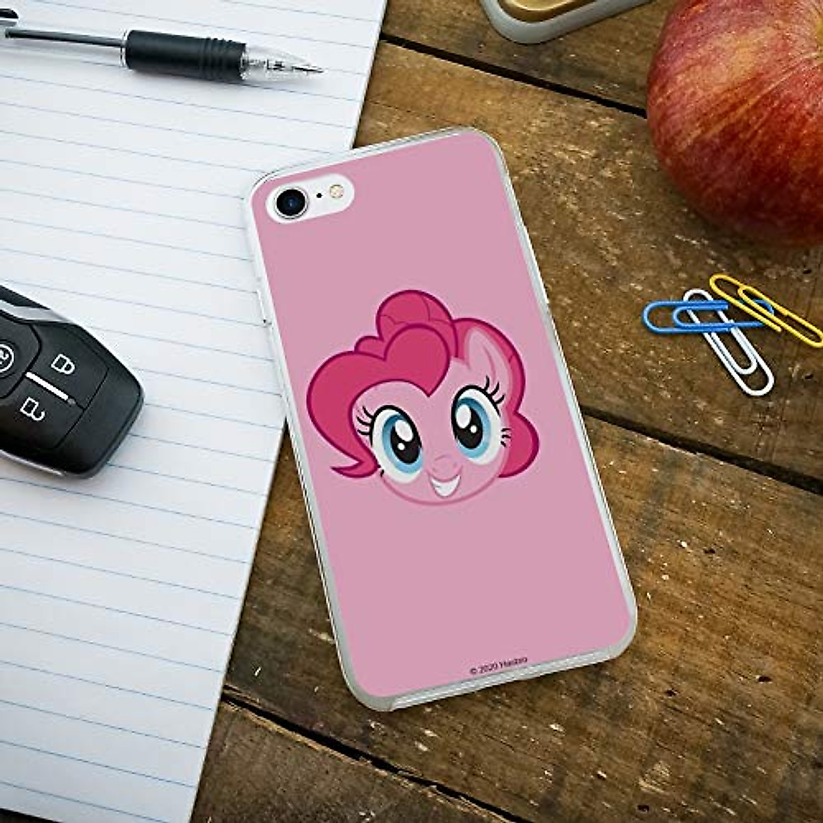 My Little Pony Pinkie Pie Face Protective Slim Fit Hybrid Rubber Bumper Case for Apple iPhone 7 and 7 Plus