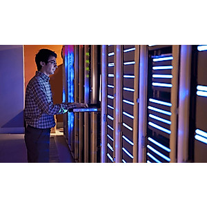 KVM Console 17.3 Full HD - Made in USA - TAA Compliant - 1U Rackmount Console Rack - Server Rack Mount Monitor with 1920 x 1080 Resolution - Rackmount Monitor with VGA & Display Port by Uptyma