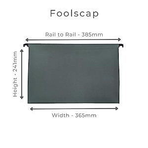 Cathedral Suspension Files Foolscap 20pk - Green