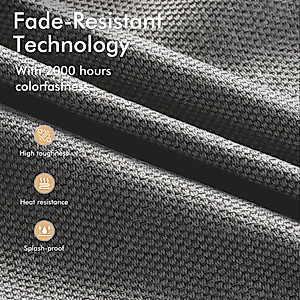 XIZZI Patio Furniture Set with Swivel Rocking Chairs,8 Pieces All Weather Wicker Outdoor Furniture,Patio Conversation Set Sofa for Outside,Deck,Backyard,Garden,Pool (Dark Grey)