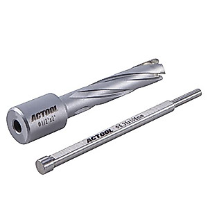 ACTOOL 1/2'' Diameter x 2'' Depth of Cut Carbide Tipped TCT ANNULAR Cutter with 3/4'' Weldon Shank