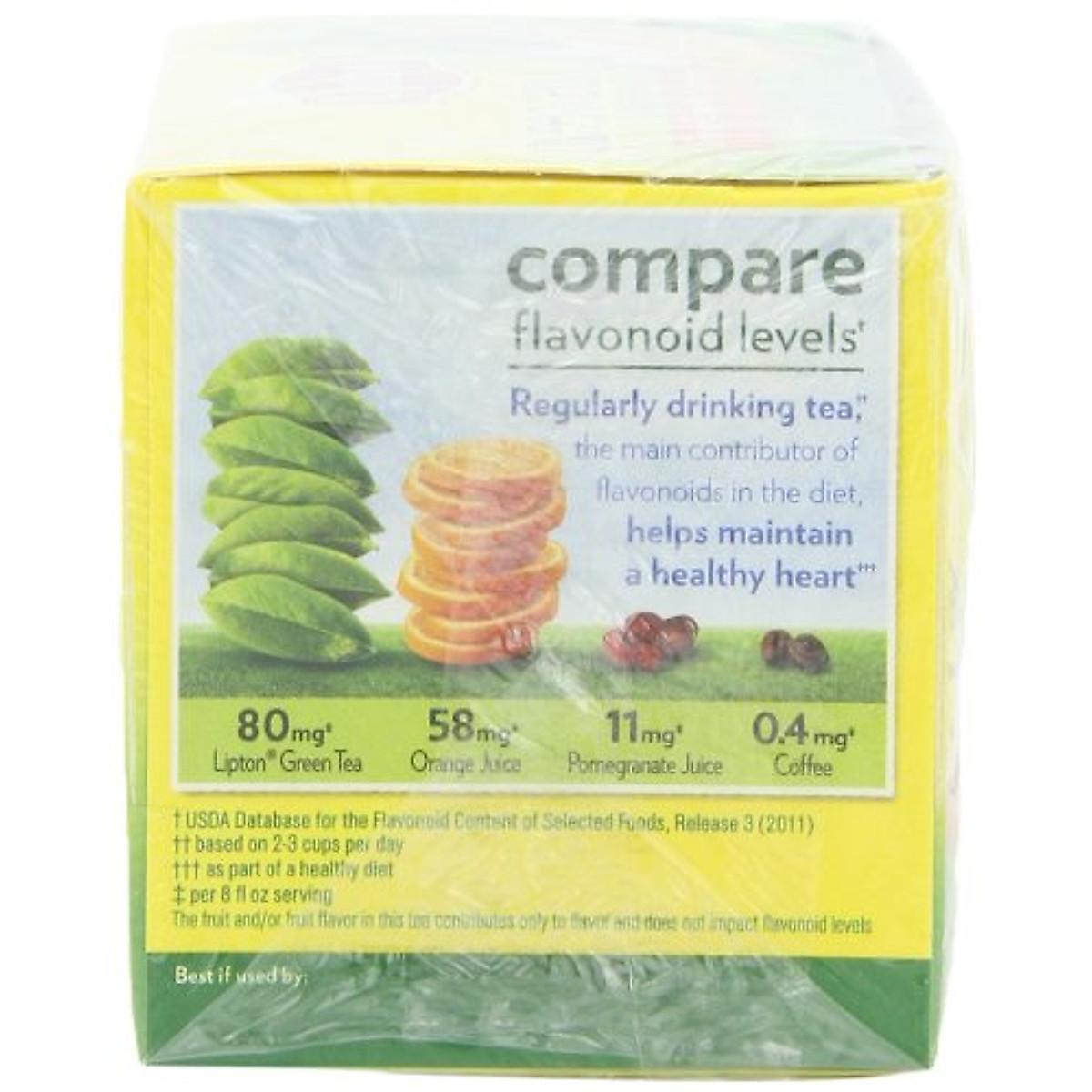 Lipton Green Tea, Orange Passionfruit & Jasmine, 20 Count Box