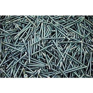 (350) Phillips Flat Head 10 x 2-1/2" Self-Drilling Screws Tek Zinc #3 Point