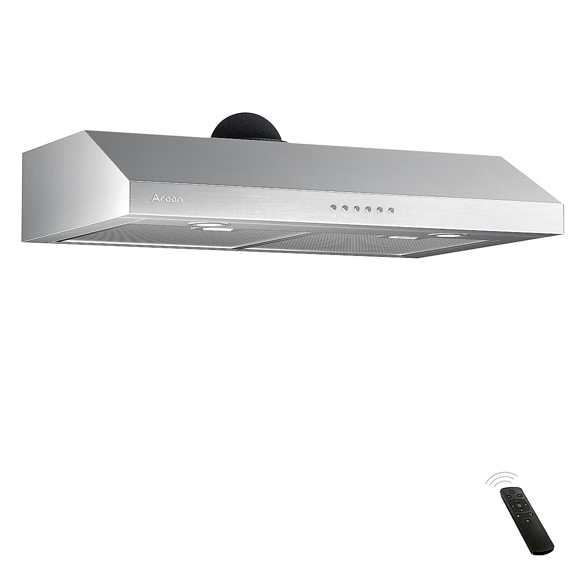 AROAN 30 inch Under Cabinet Range Hood with 900 CFM, Slim Stainless Steel Vent Hood for Kitchen with 4 Speed Soft Touch Switch, Reusable Aluminum Mesh Filters, Adjustable LED Lights (ANC02-30A)