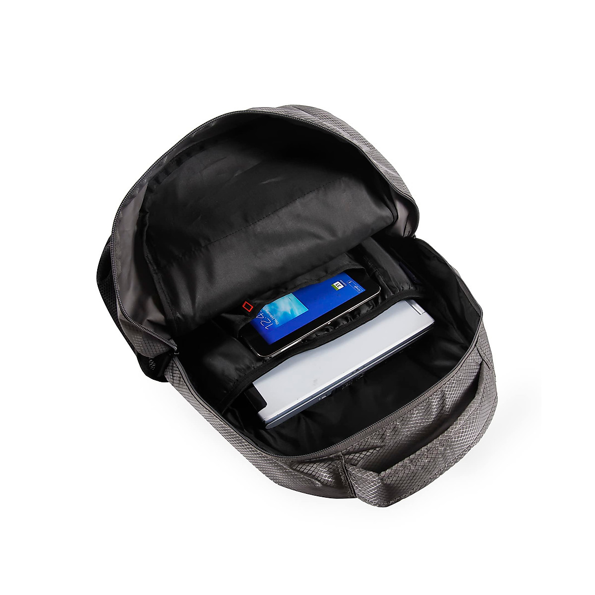 Nautica Sail Laptop Backpack, Grey/Blue, One Size