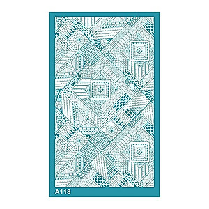 Silk Screen for Clay, Reusable Silk Screen Stencils for Earrings, Silkscreens for Clay Jewelry, Texture Sheets for Clay-17