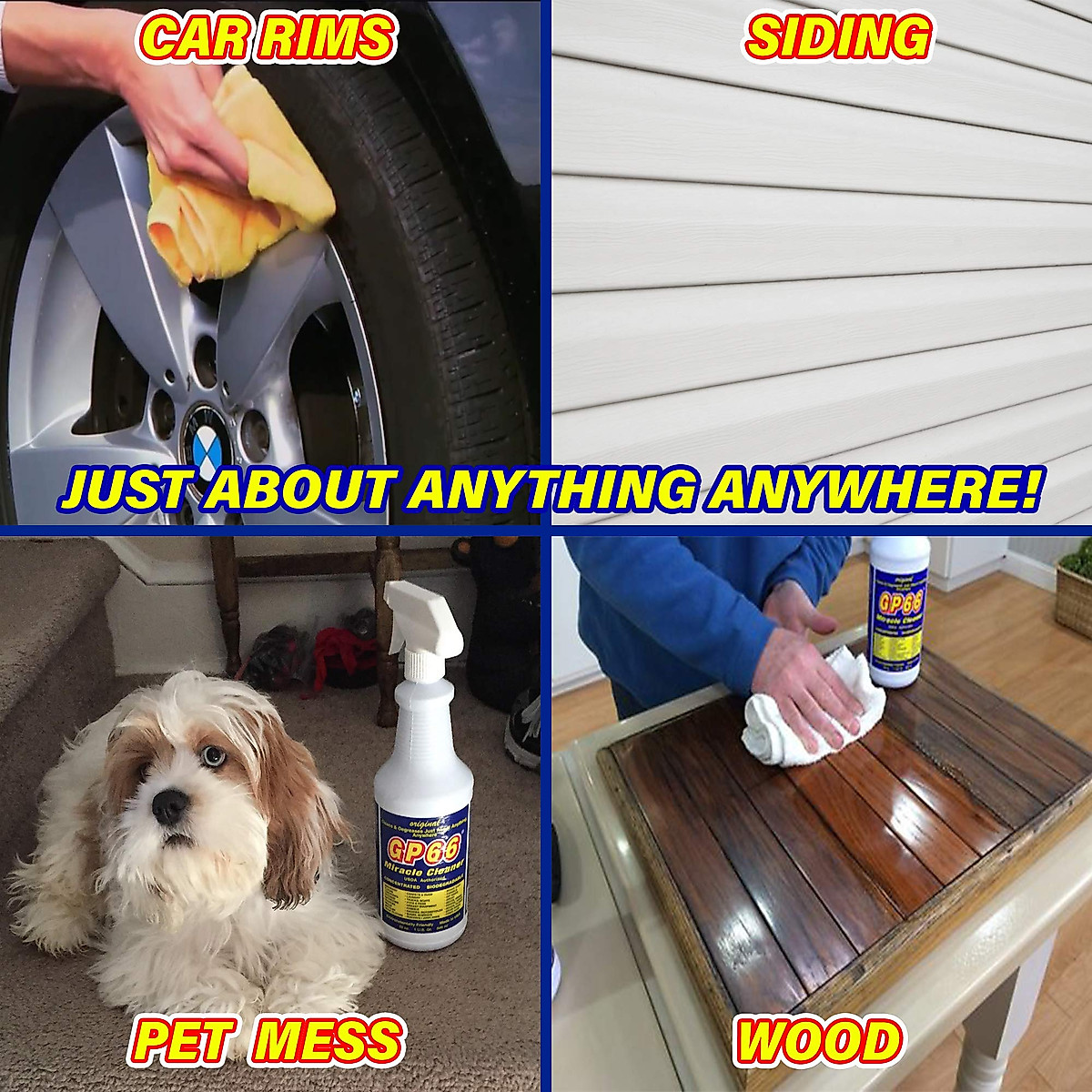 GP66 Green Miracle Cleaner, Gallon Cleans Over 1,000 Surface Types All-In-One Powerful NSF Approved