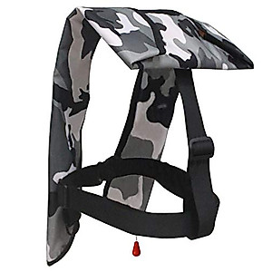 Eyson Inflatable Life Jacket Life Vest Basic Automatic/Manual (639 White Camouflage Auto)