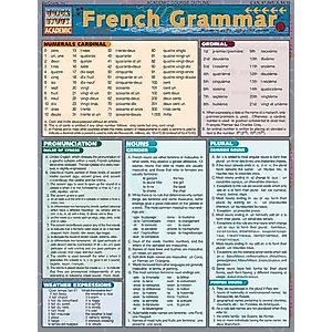 French Grammar: a QuickStudy Laminated Reference Guide