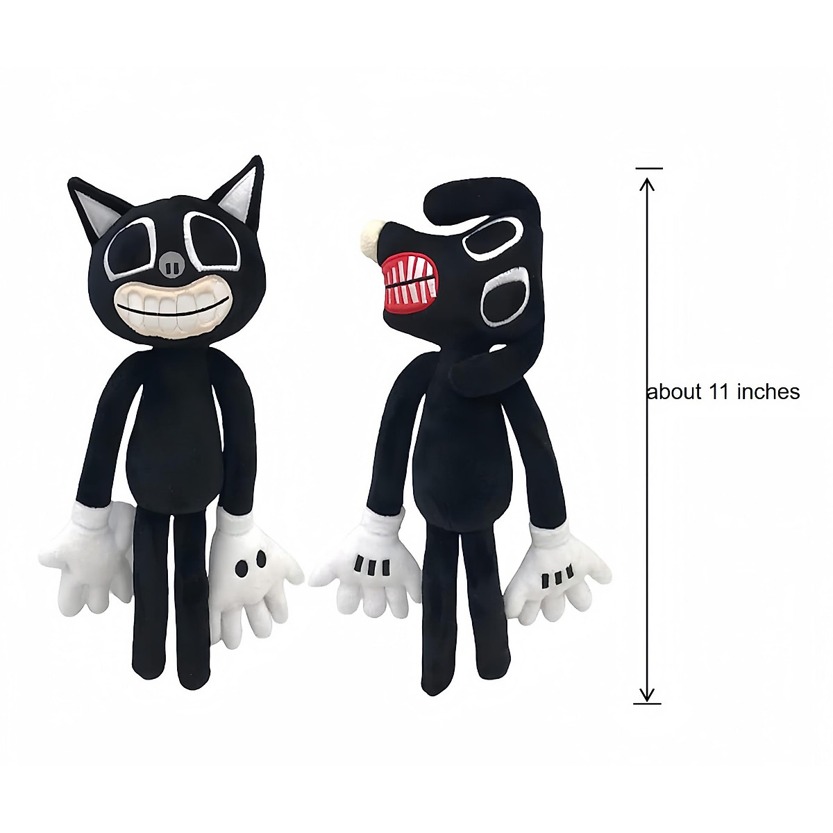 POPRORE Siren Head Plush Toys Cartoon Dog Cartoon Cat Cartoon Rabbit Plush Toys Halloween Christmas Horror Plush Toy for Home Party Gift Birthday Toy (Cat&Dog)