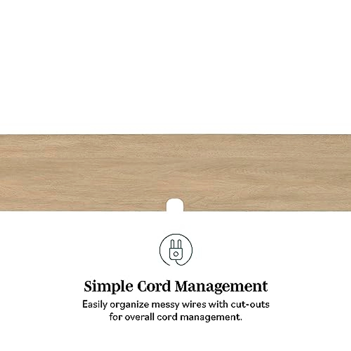 Walker Edison Modern Rattan Flip-Down-Door Wall-Mounted Floating Stand for TVs up to 80 Inches, 70 Inch, Coastal Oak