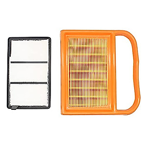Fullas 5 Packs Air Filter + Pre Filter Compatiable with Stihl TS410 TS420 Lawn Mower Replace TS480i 4238-140-1800 4238 140 4401 Concrete Cutoff Saw Replace 4238 141 0300 42381410300B