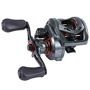 Sougayilang Baitcasting Fishing Reel, 8:1 High Speed Gear Ratio Super Smooth and Powerful Low Profile Baitcaster Reel with Maganic Brake System for Freshwater,Saltwater Best gifts
