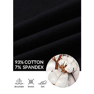 BALEAF Women's 17" Capri Yoga Pants Cotton Loose Soft Drawstring Workout Sweatpants Summer Causal Lounge Pants with Pockets Black L