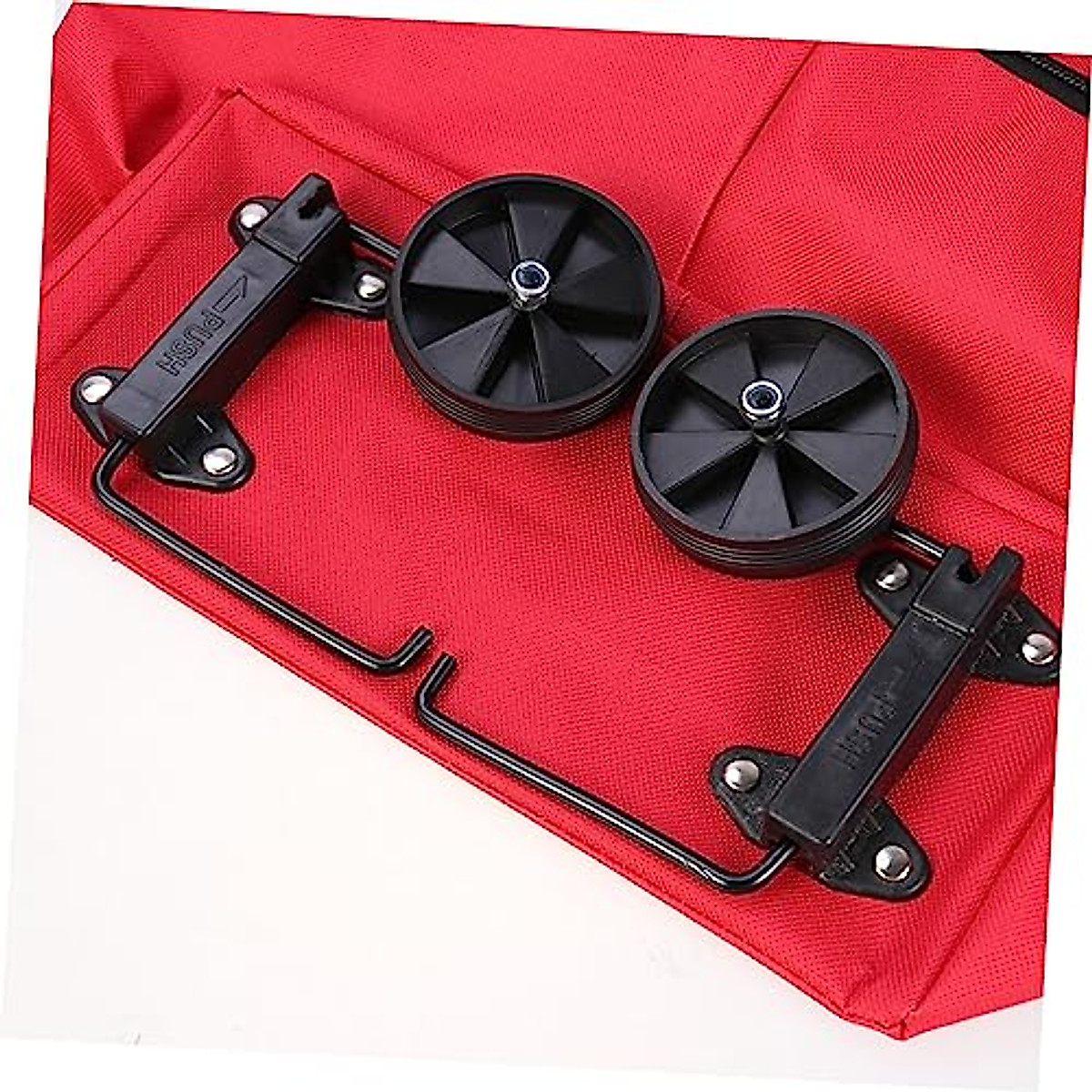 STOBOK 2pcs Portable Wagon Tug Bag Folding Luggage cart Foldable Rolling cart Foldable Tote Collapsible Tote Trolley Car Vegetables Organizer Folded Shopping Cart Tram Trolley Bag Wheel
