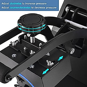 PNKKODW Hat Press Digital Baseball Cap Heat Press Machine 6x3.5 Inch Clamshell Design Curved Element Cap Sublimation Transfer Press with LCD Timer and Temperature Control, Rigid Steel Frame