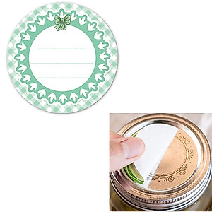 DGBRSM 80PCS Mason Jar Lid Labels Removable Canning Labels Water Soluble Canning Supplies Label for Kerr, Mason Jars, Ball Jars, Food Containers and Canning Lids