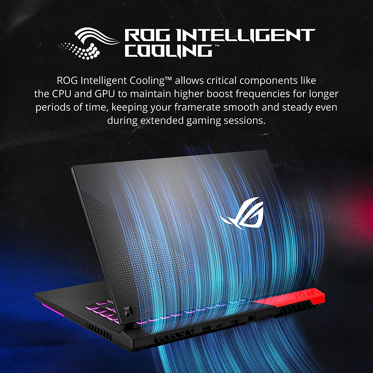 ASUS ROG Strix G15 Gaming Laptop, 15.6" QHD 165Hz Display, AMD Ryzen 9 5980HX, 64GB RAM, 4TB PCIe SSD, RGB Backlit Keyboard, Radeon RX 6800M, Win 10 Pro, Black, 128GB Hotface Extension Set